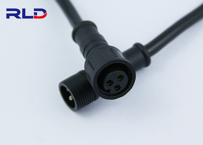 220V Cable Wire Plug Electrical Connectors , Male Female 4 Pin ...