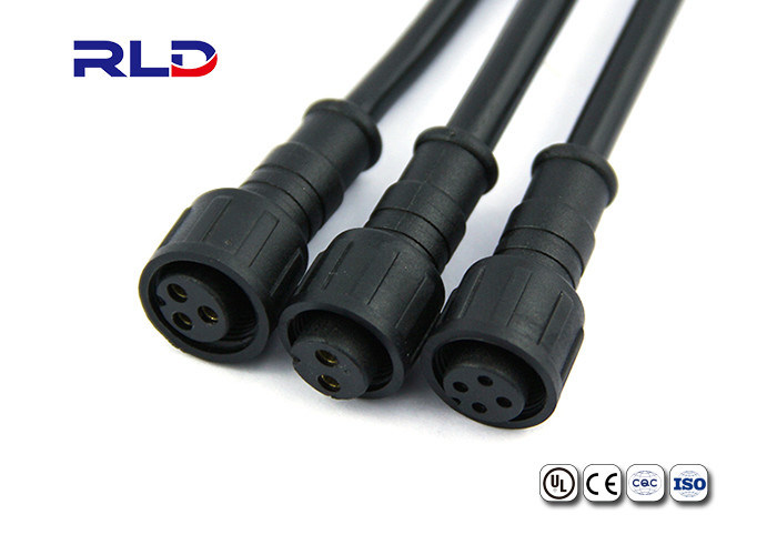 220V Cable Wire Plug Electrical Connectors , Male Female 4 Pin ...