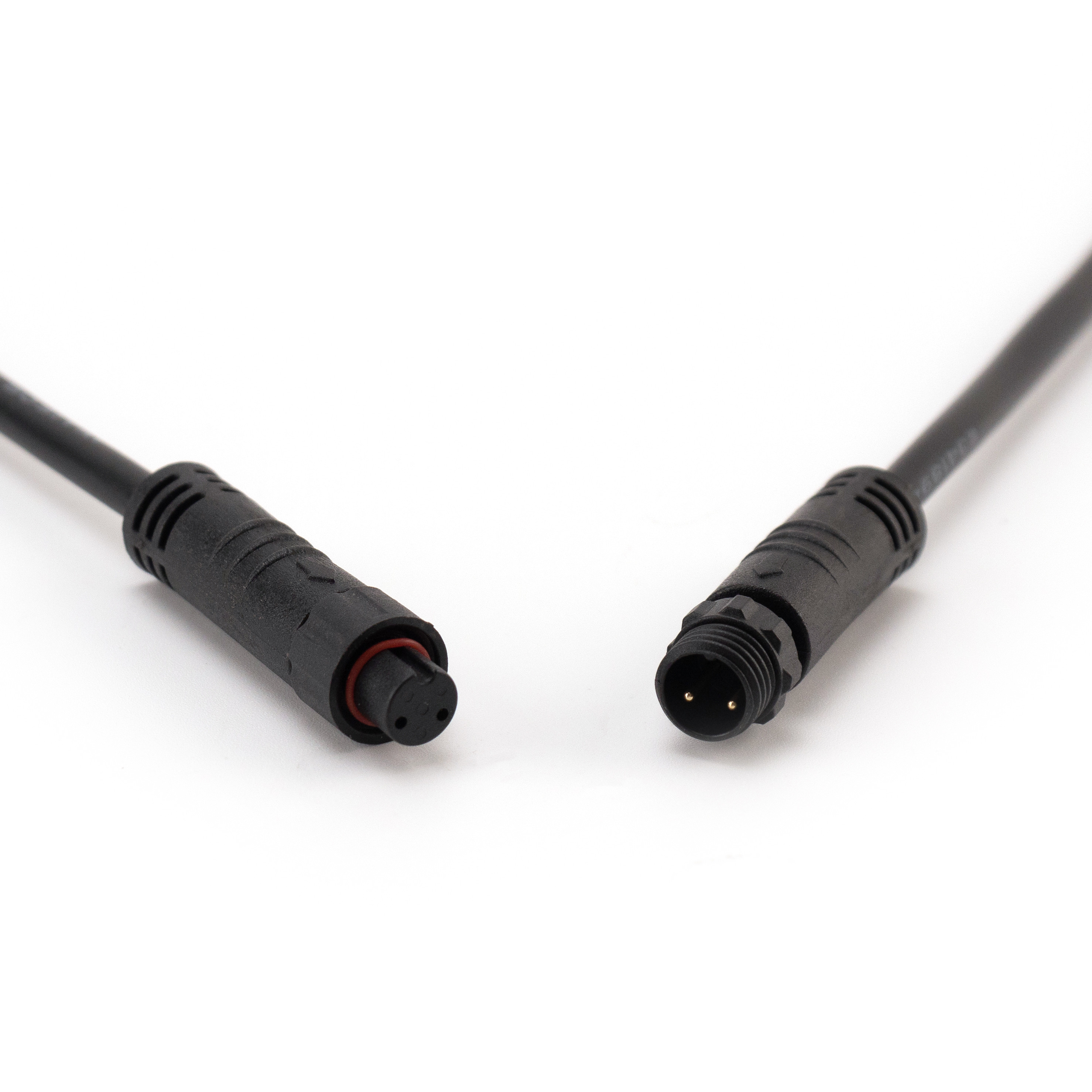 Mini M8 Waterproof 3 Pin Plug , Screw Type 3A Ebike Wiring Connectors
