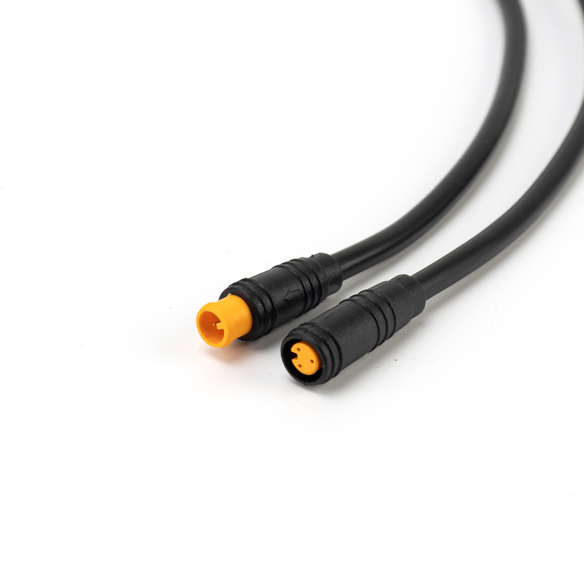 Mini Waterproof Cable Connector IP65 M8 PVC 2A Cuurent Rating Ebike Use