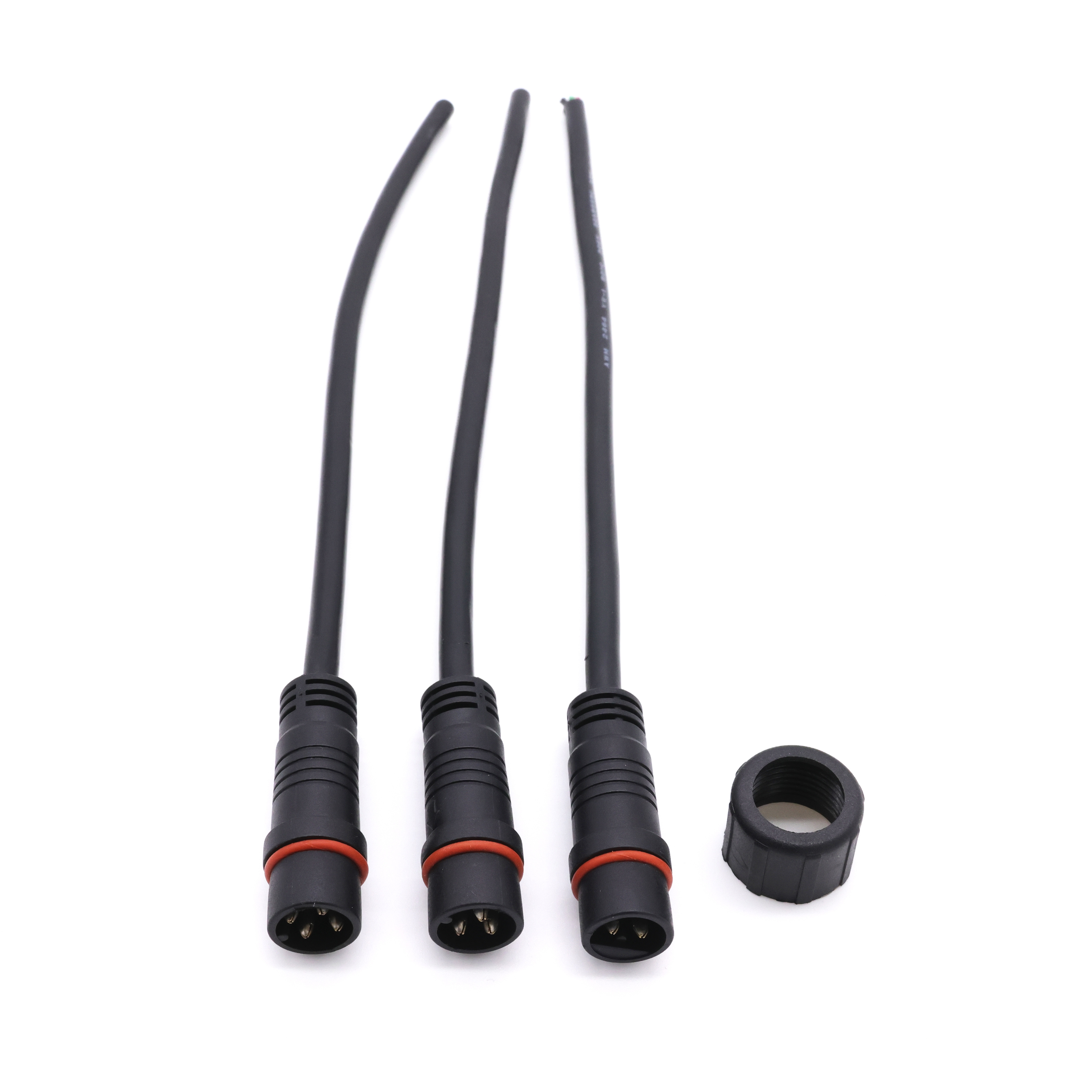 PVC Screw Type Wire Connector , Ip68 2 Pin Connector M18 For LED Strip