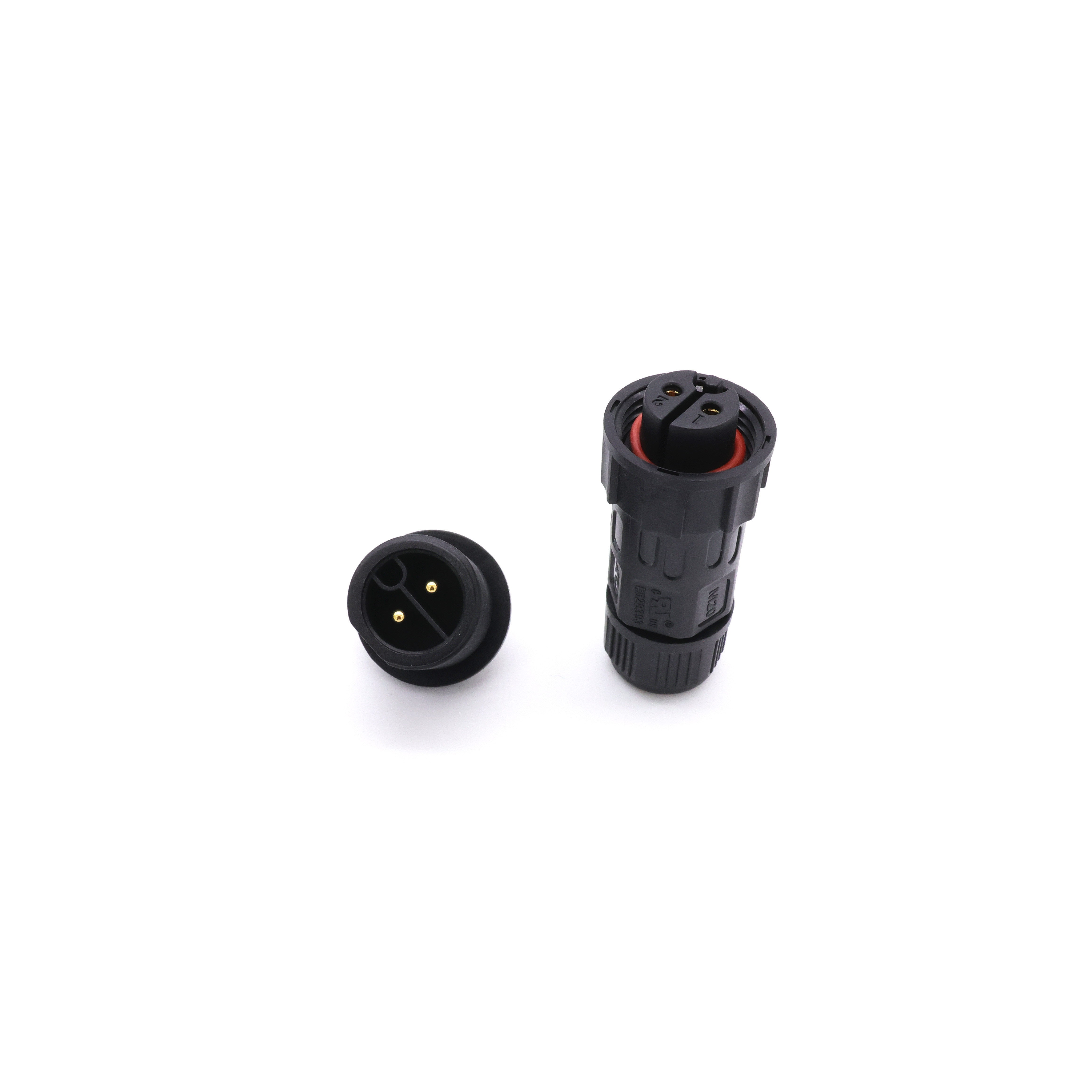 Solder Type Waterproof Plug Connector 15A 3 Pin Pluggable Marine Use