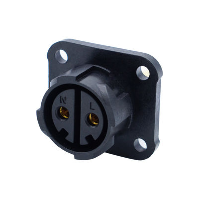 Nylon Waterproof Panel Mount Connector , IP67 2 Pin Panel Mount Connector